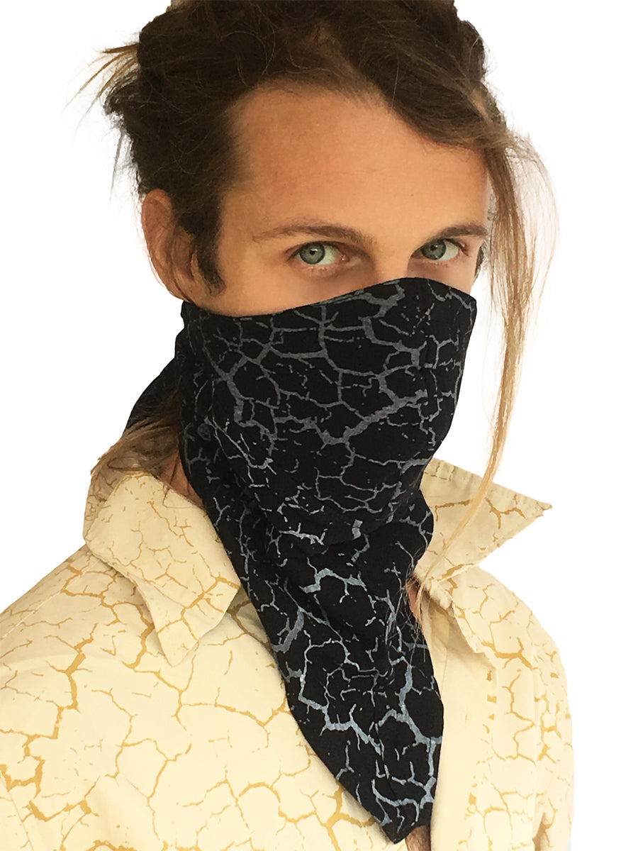 Dust Mask Playa Print - Burning Man Face Mask - Black/White – Dreamtime ...
