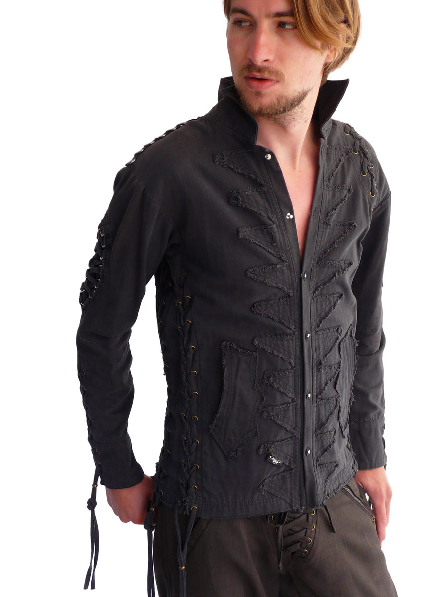 Mens Studded Rocker Jacket - Post Apocalyptic Clothing - Festival Wear ...